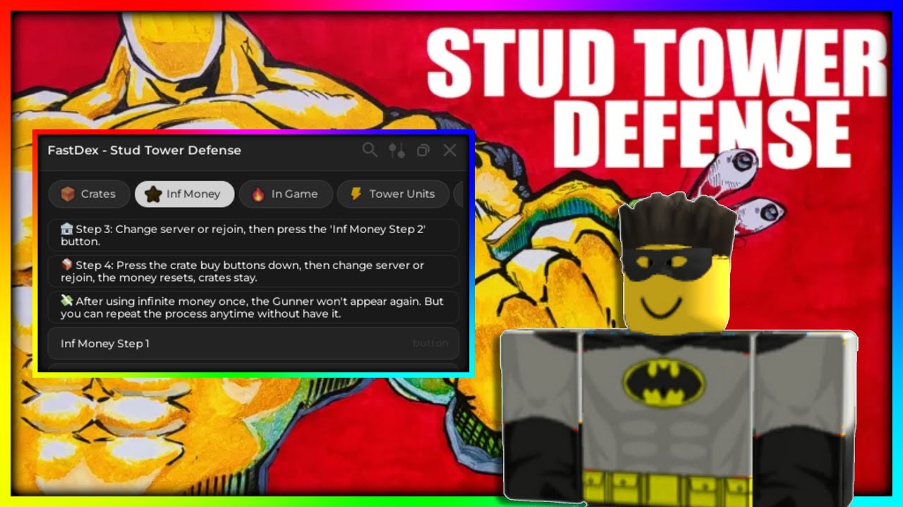 Stud Tower Defense Script | Free + No Key | INF MONEY + AUTO FARM ...