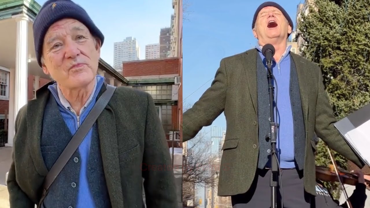 Bill Murray Performs Impromptu Concert in NYC - YouTube