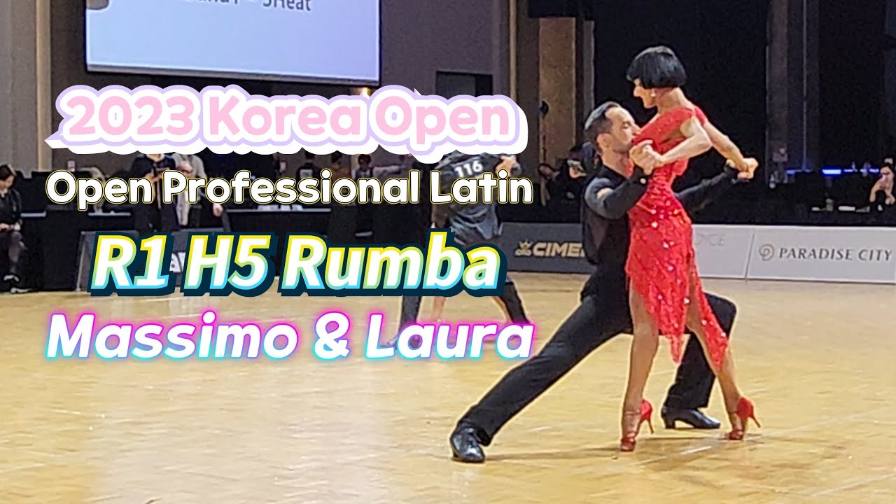 2023 Korea Open/ Open Professional Latin 1R H5 Rumba / Massimo arcolin ...
