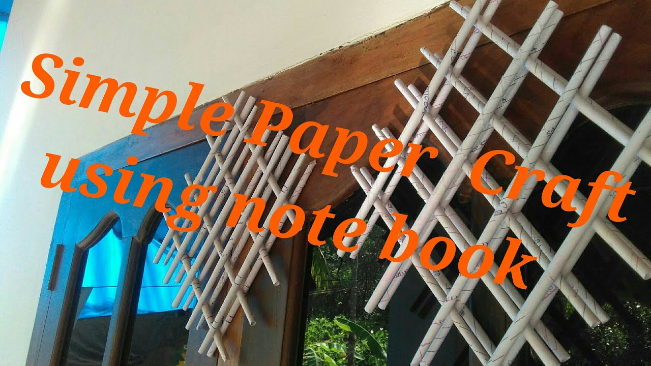 Waste paper Craft - YouTube