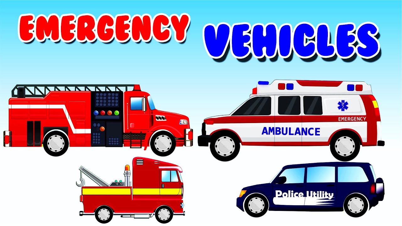 Emergency Vehicles 2 - Ambulance, Water Tender, Patrol Boat - Moppet ...