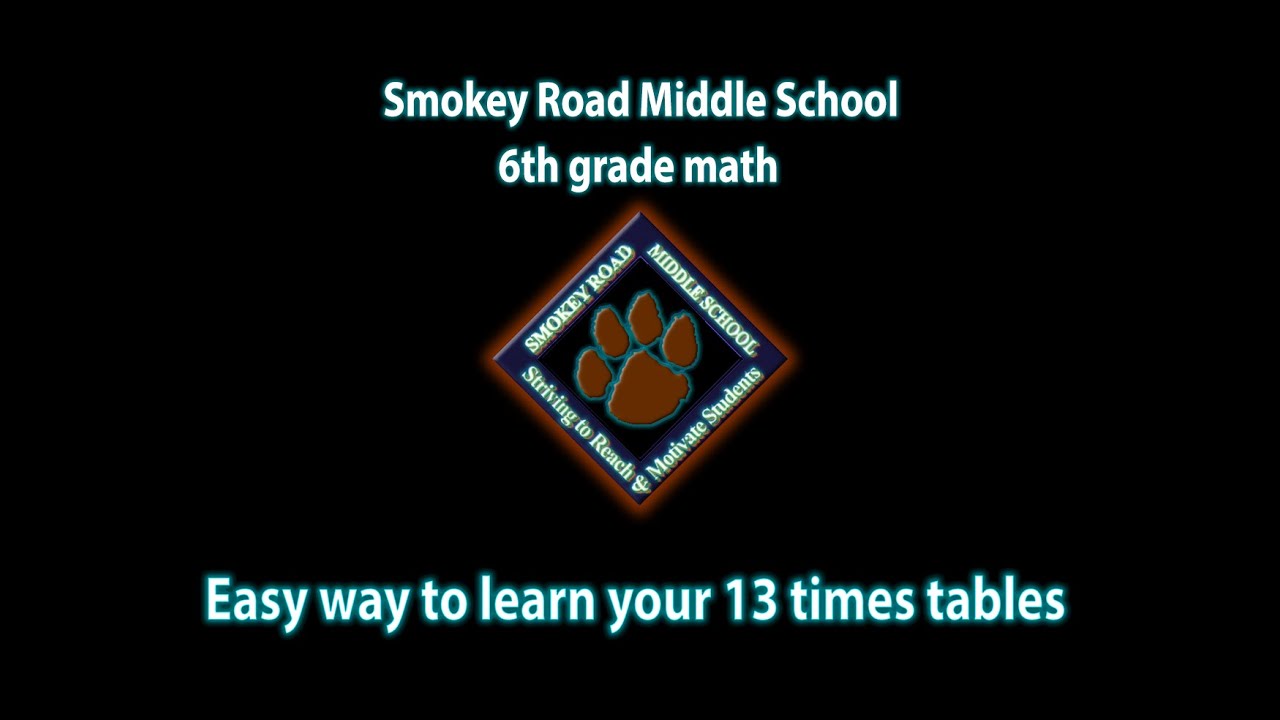 Learn 13 Times Tables Easy And Fast YouTube Learn 13 Times Tables Easy And Fast YouTube
