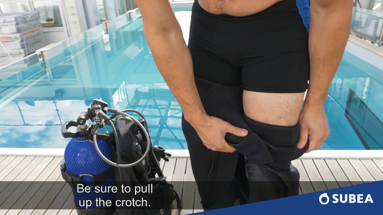How to get your scuba diving suit on ? - YouTube