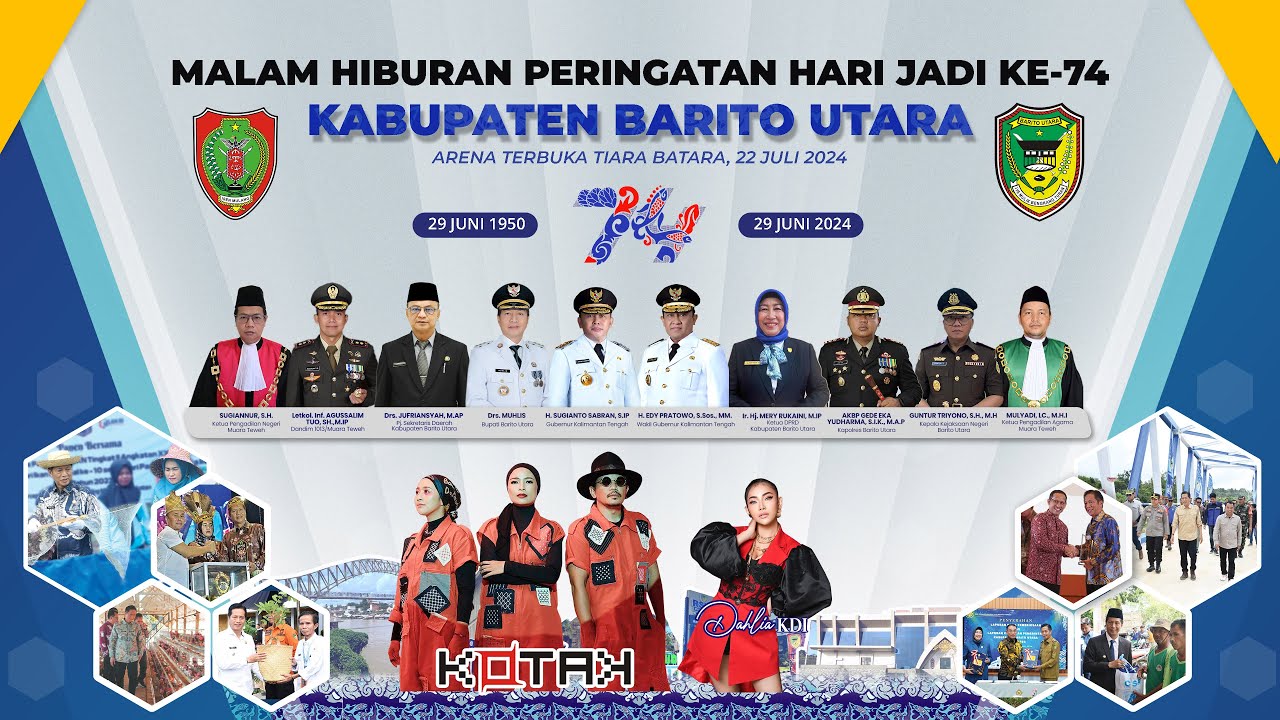 [LIVE] Malam Hiburan Peringatan Hari Jadi Kabupaten Barito Utara - YouTube