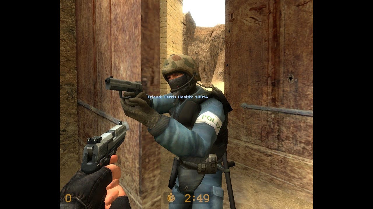 Counter Strike Source Dust 2 Counter-Terroist 5v5 Gameplay - YouTube