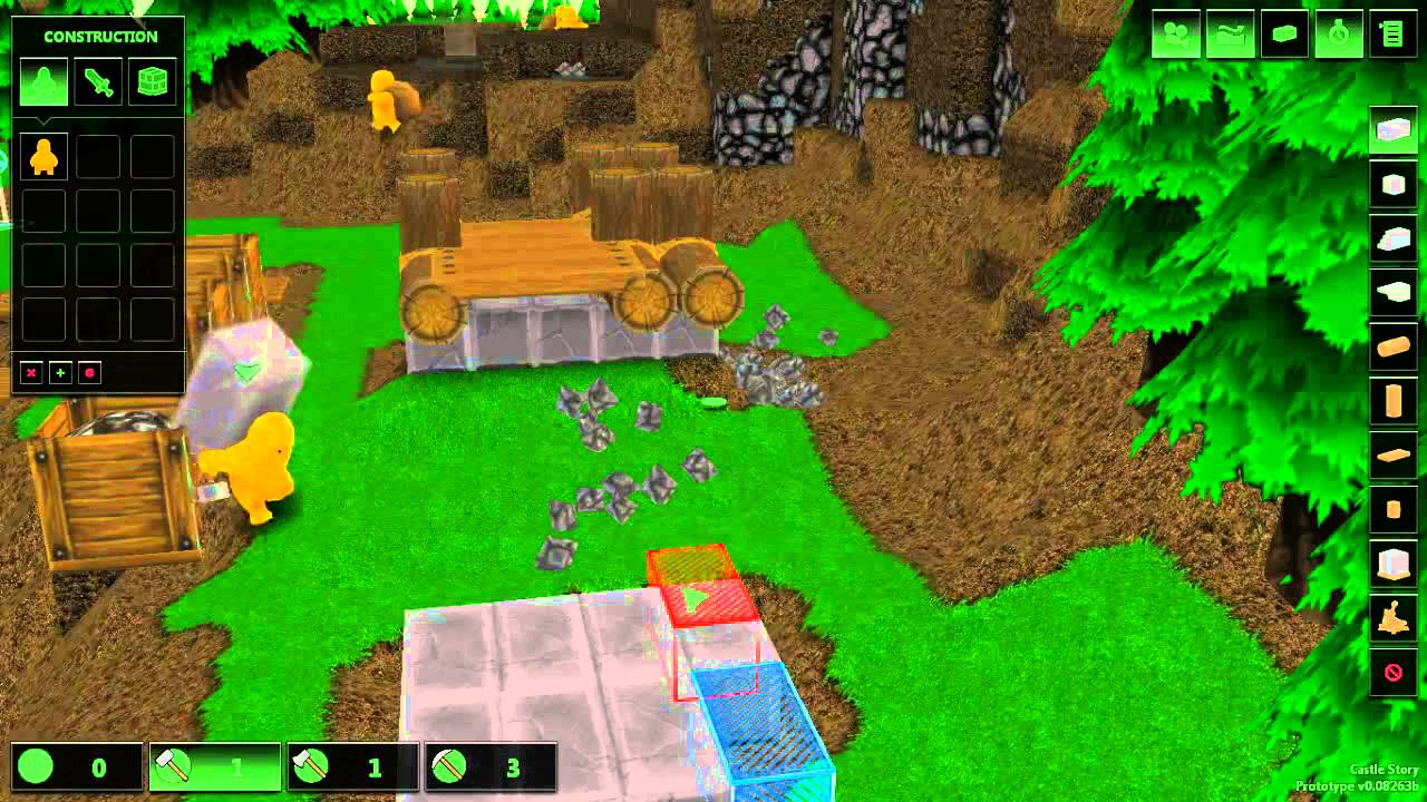 Castle Story Prototype Gameplay Ep 4 "Making a Bridge" - YouTube