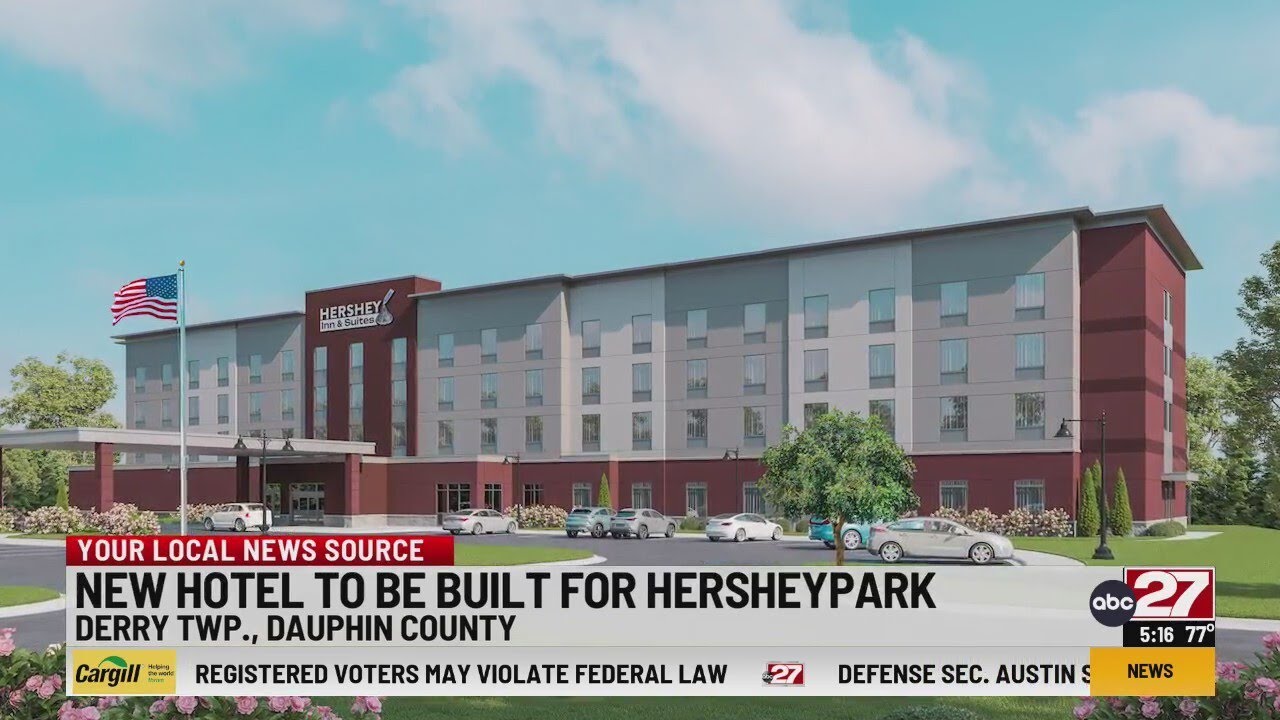 Hershey announces new "select service" hotel - YouTube