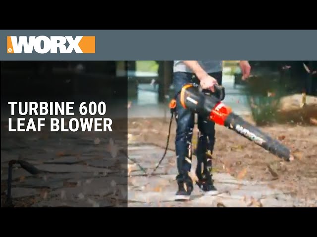 Powerful Electric Leaf Blower WORX WG520 Turbine 600 Leaf Blower - 12 ...