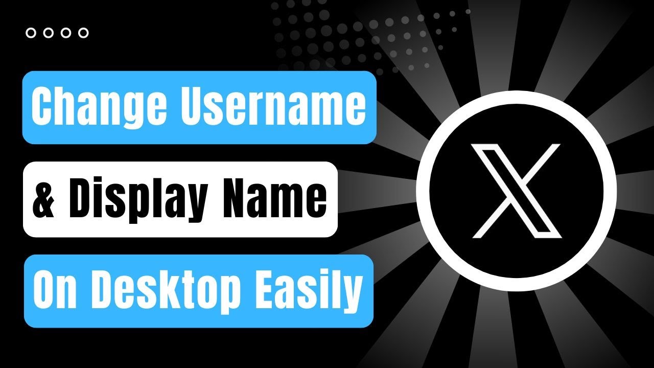 How to Change Twitter Username & Display Name on Desktop ! - YouTube