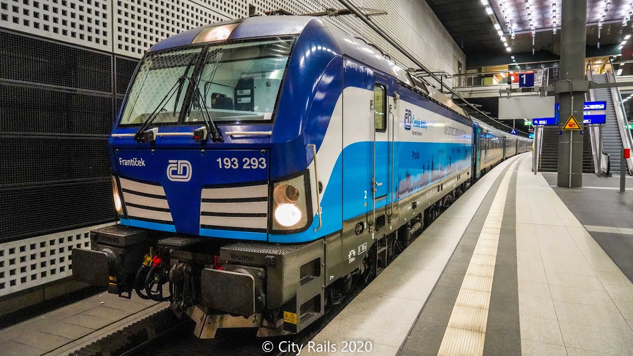 České dráhy [ Class 193 Vectron Siemens ] Hungarian Railways coaches ...
