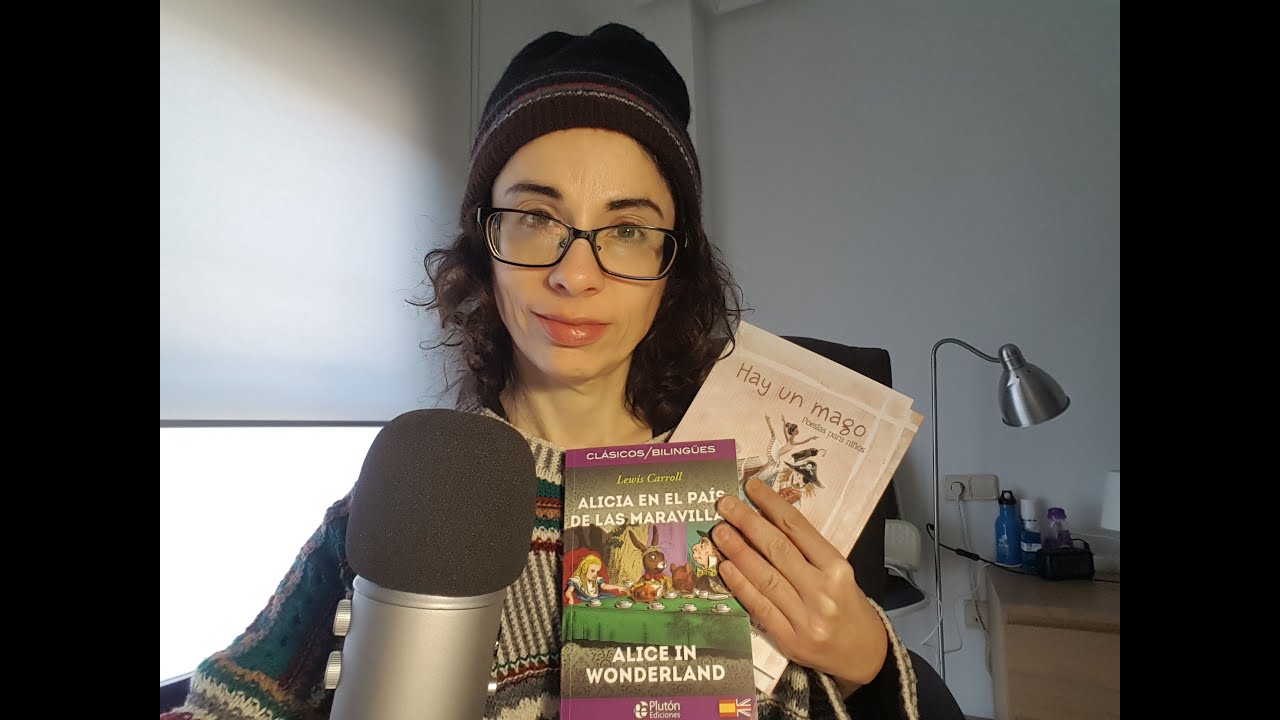 ASMR Spanish speaking in English, Reading Alice and another Chidren ...