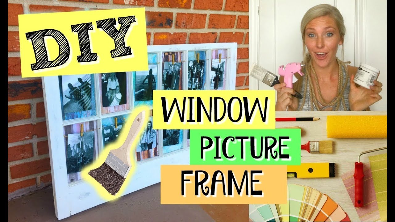 DIY | Vintage Window PICTURE FRAME - YouTube