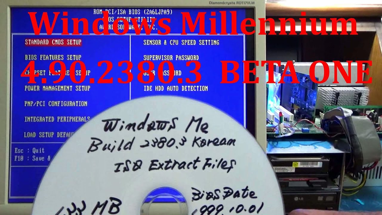 Windows Me Build 2380.3 Korean [Test Installation] - YouTube