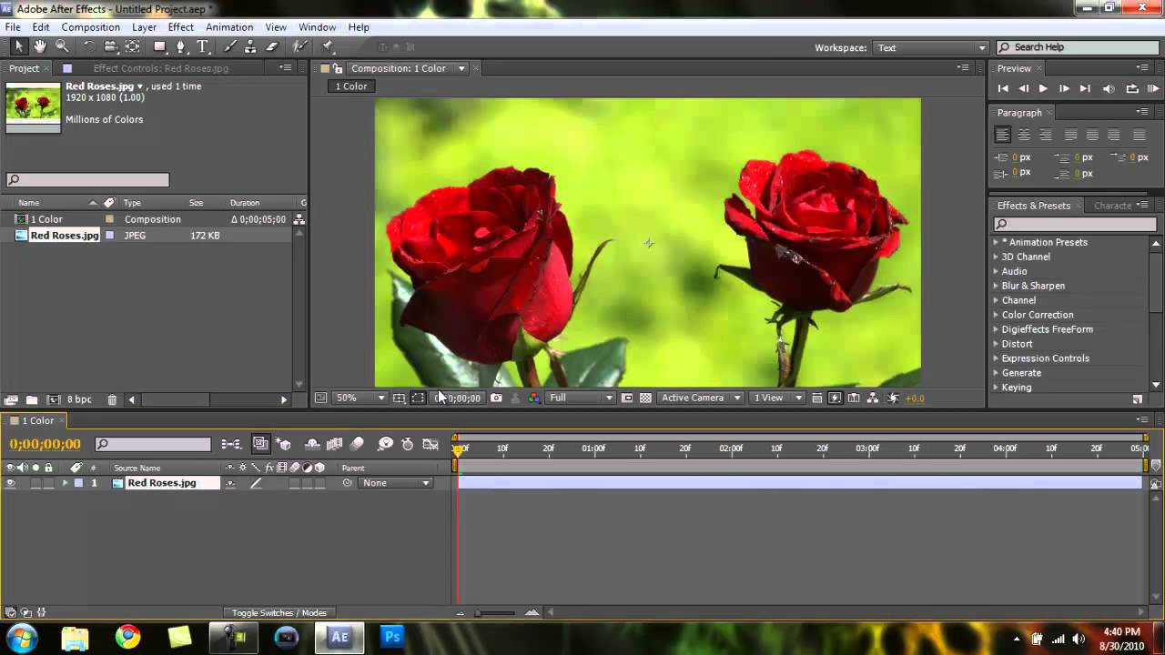 After effects color ui - limoartists