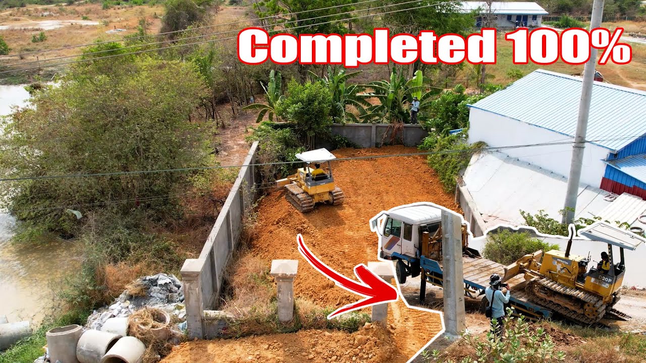 Successfully Project Building Land Filling Foundation by Trucks & Dozer ...
