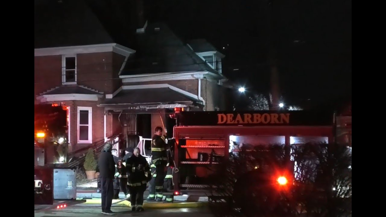 West Dearborn House Fire on Garrison St near Downtown Dearborn Michigan ...
