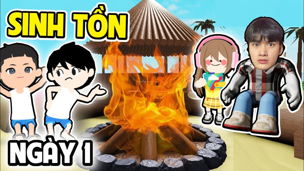 LẦN ĐẦU CHƠI GAME SINH TỒN TRÊN ĐẢO HOANG CÙNG BẠN BÈ TRONG ROBLOX #1 ...