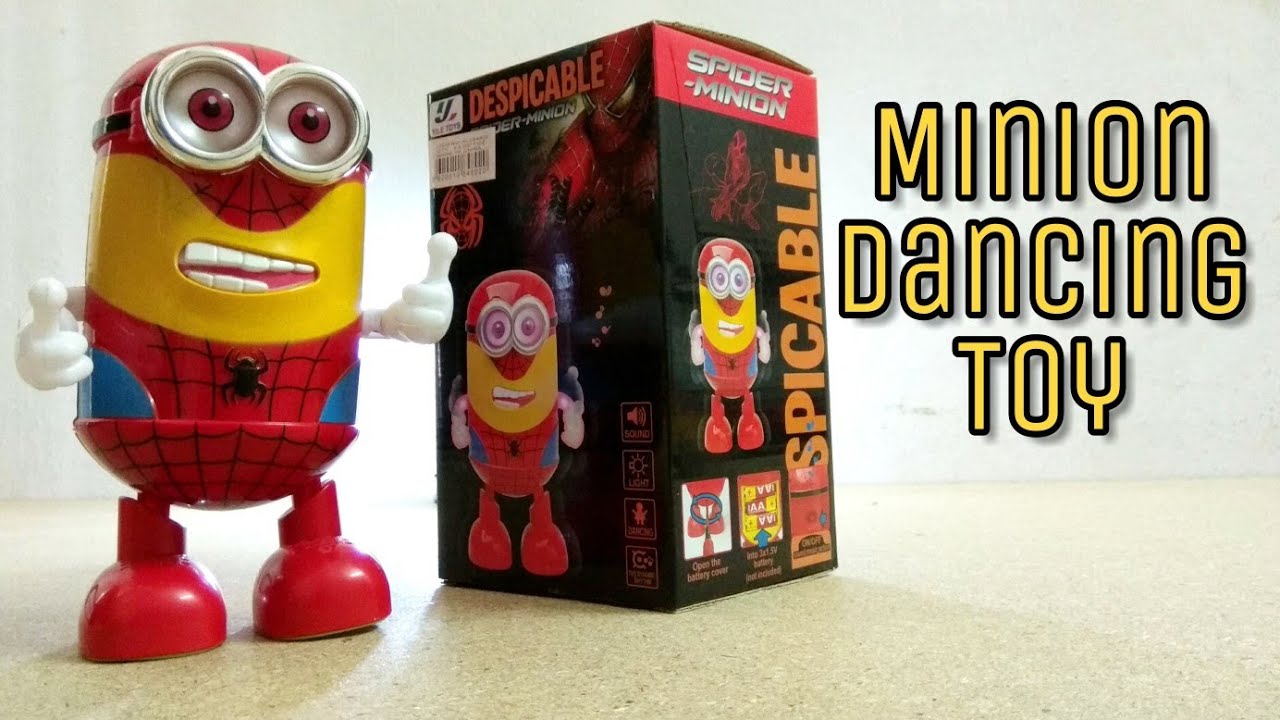 Minions Dancing toy unboxing | spider minion dancing toy - YouTube