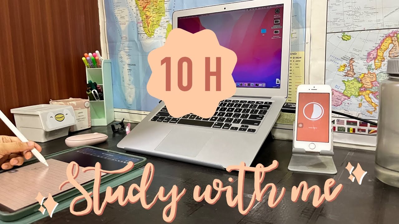 Study with me LIVE for 10 hours + 1 bonus session - YouTube