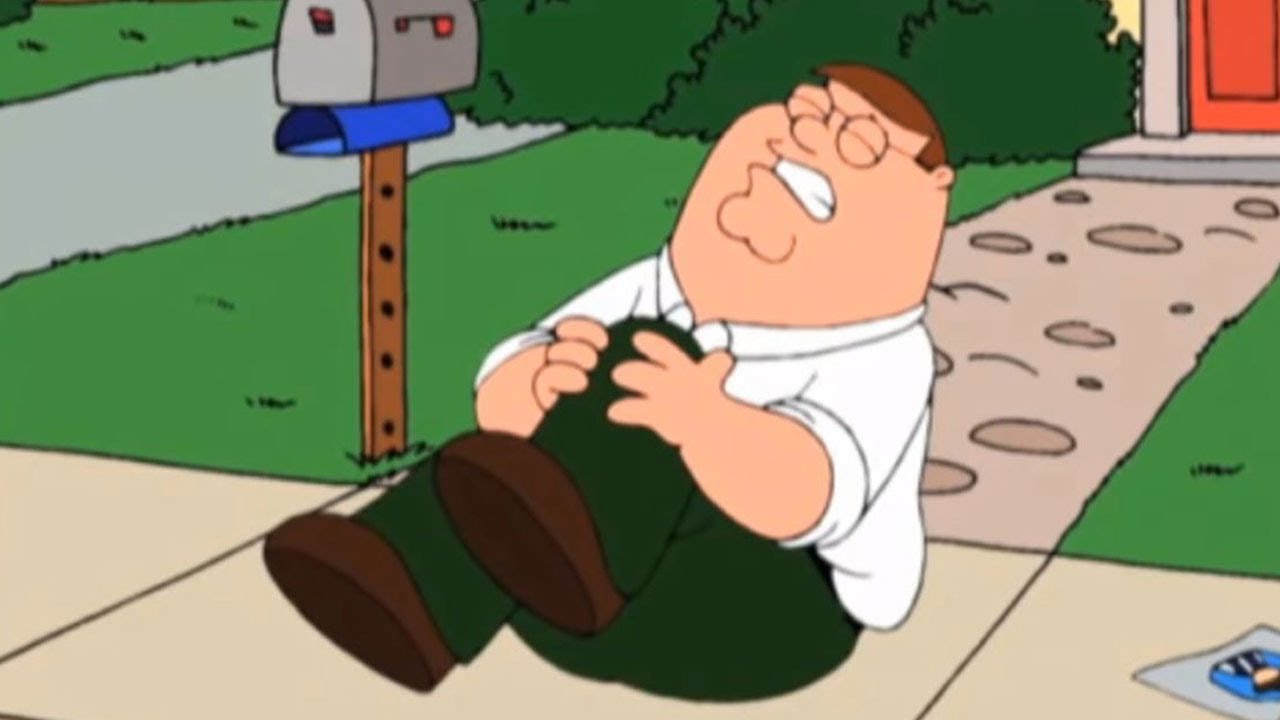 Peter Griffin hurts his knee - YouTube