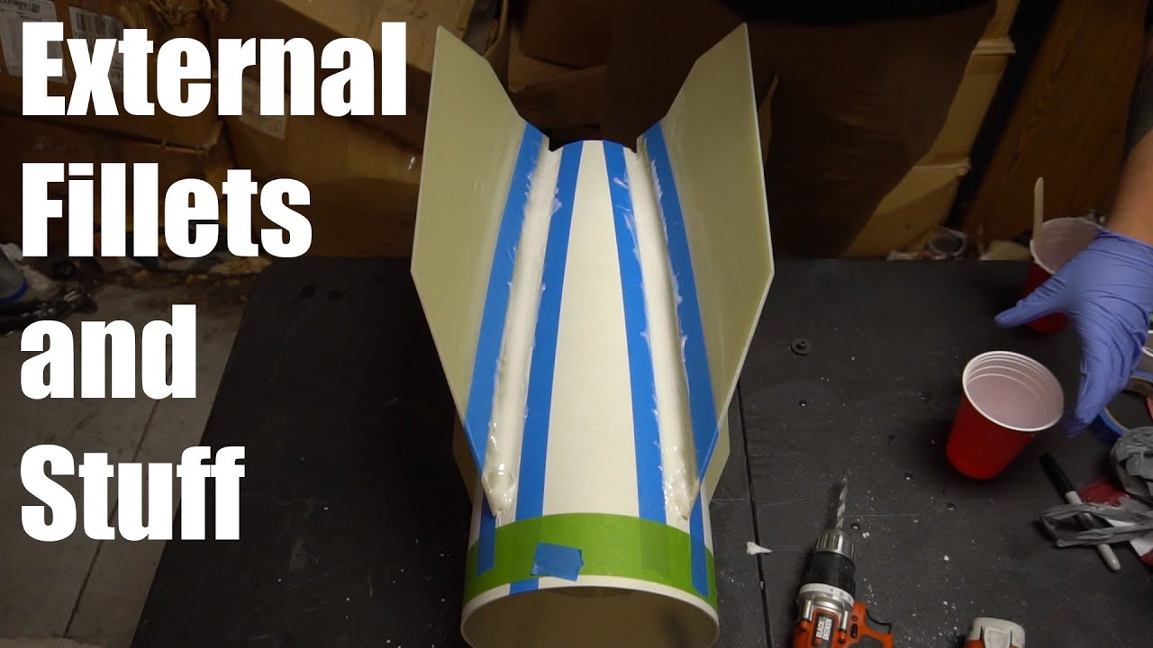 Giant Scale V2 Rocket Build Series | External Fillets and Fin Can ...