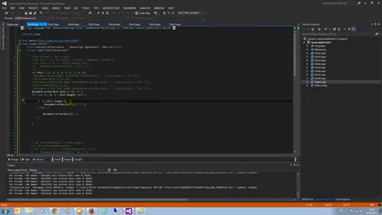 Javascript Ders 8 - Diziler , Arrays - YouTube