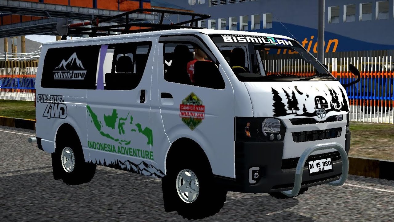 Mod BUSSID - Toyota Hiace Commuter [Offroad] - YouTube