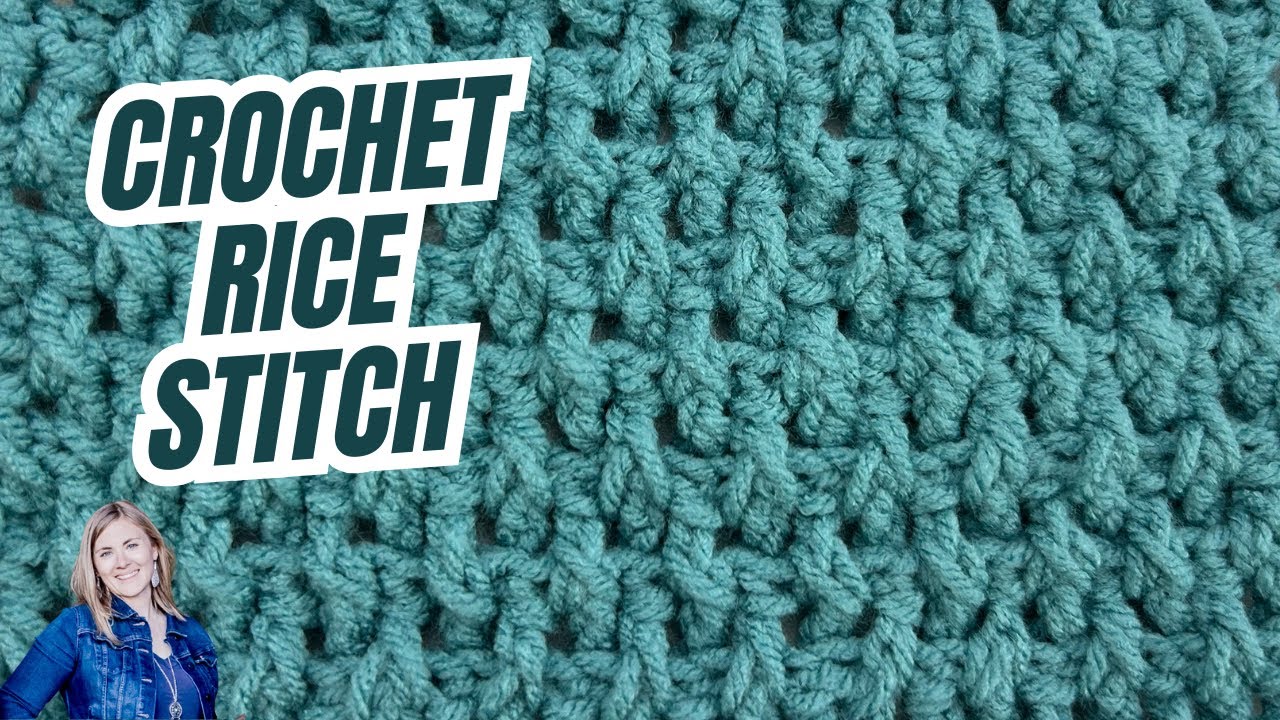 Crochet Rice Stitch Tutorial | Step-by-Step Guide | Hope Corner Farm ...
