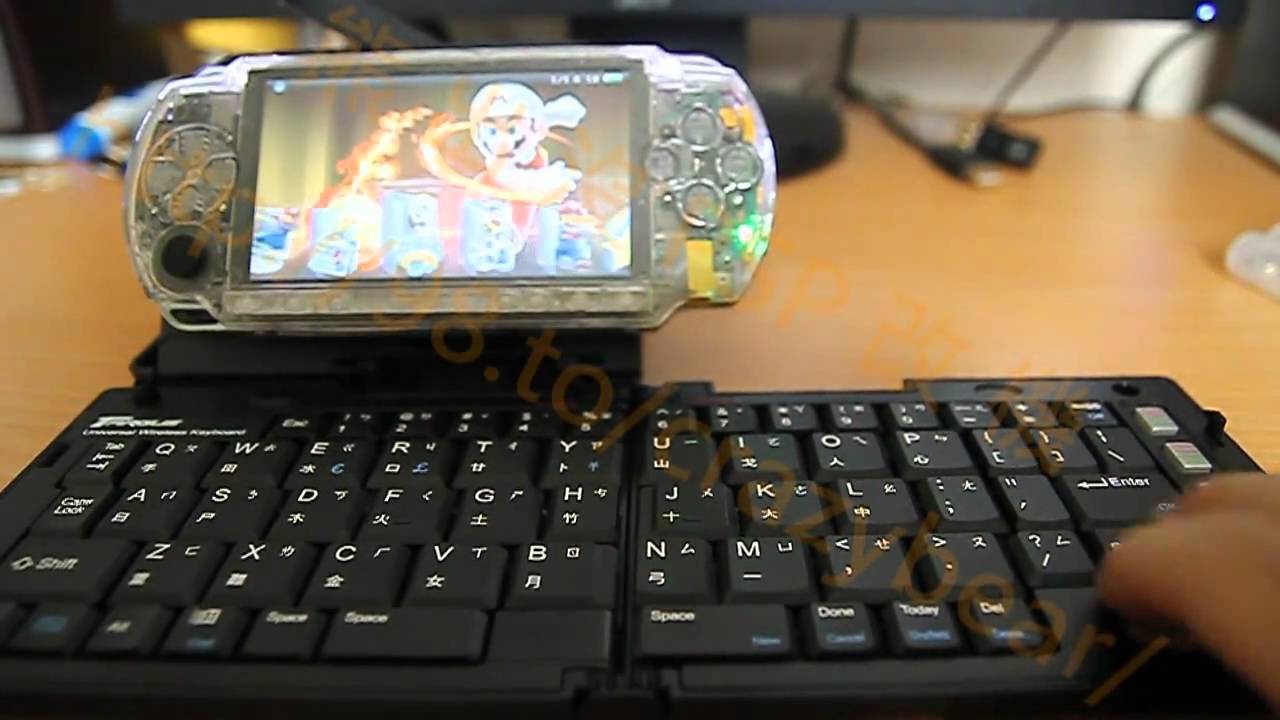PSP 鍵盤~可打字~酷~psp keyboard - YouTube