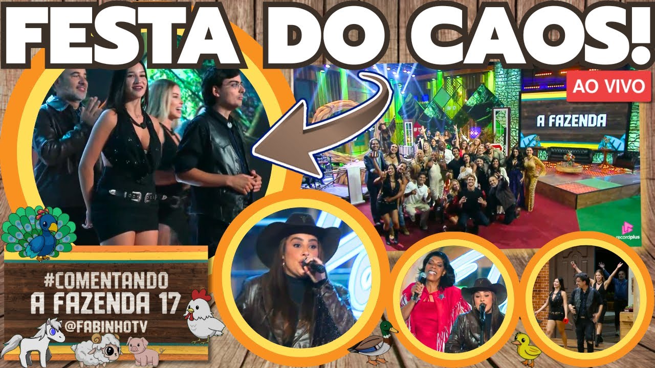 🎉A FAZENDA 17: FESTA COM LAUANA PRADO, NINJA RETIRA YONÁ DE PERTO DE ...