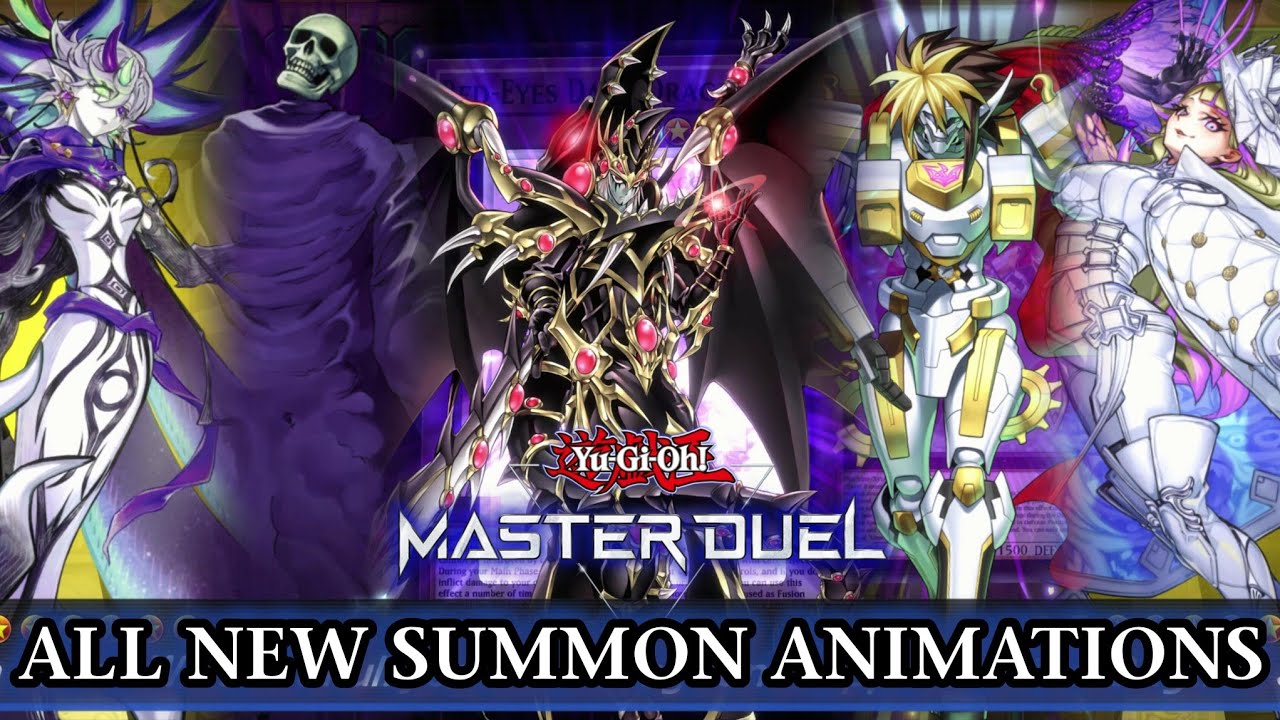 [4K] NEW MASTER DUEL ANIMATIONS (Ver 2.1.1) | RED-EYES DRAGOON, WHITE ...