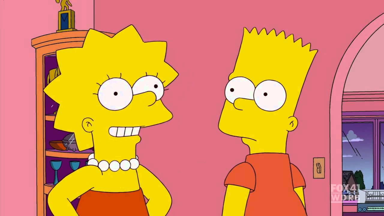 Bart is questioning his hair - YouTube