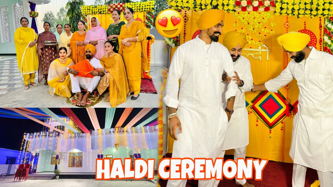 Punjabi HALDI Ceremony *Marriage Fun* 😂 - YouTube