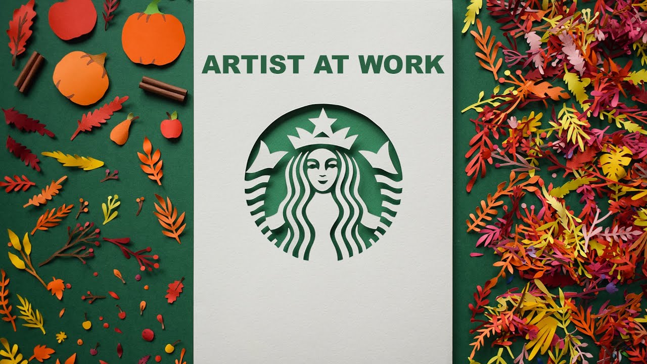 Starbucks Logo | paper crafting | creative process - YouTube