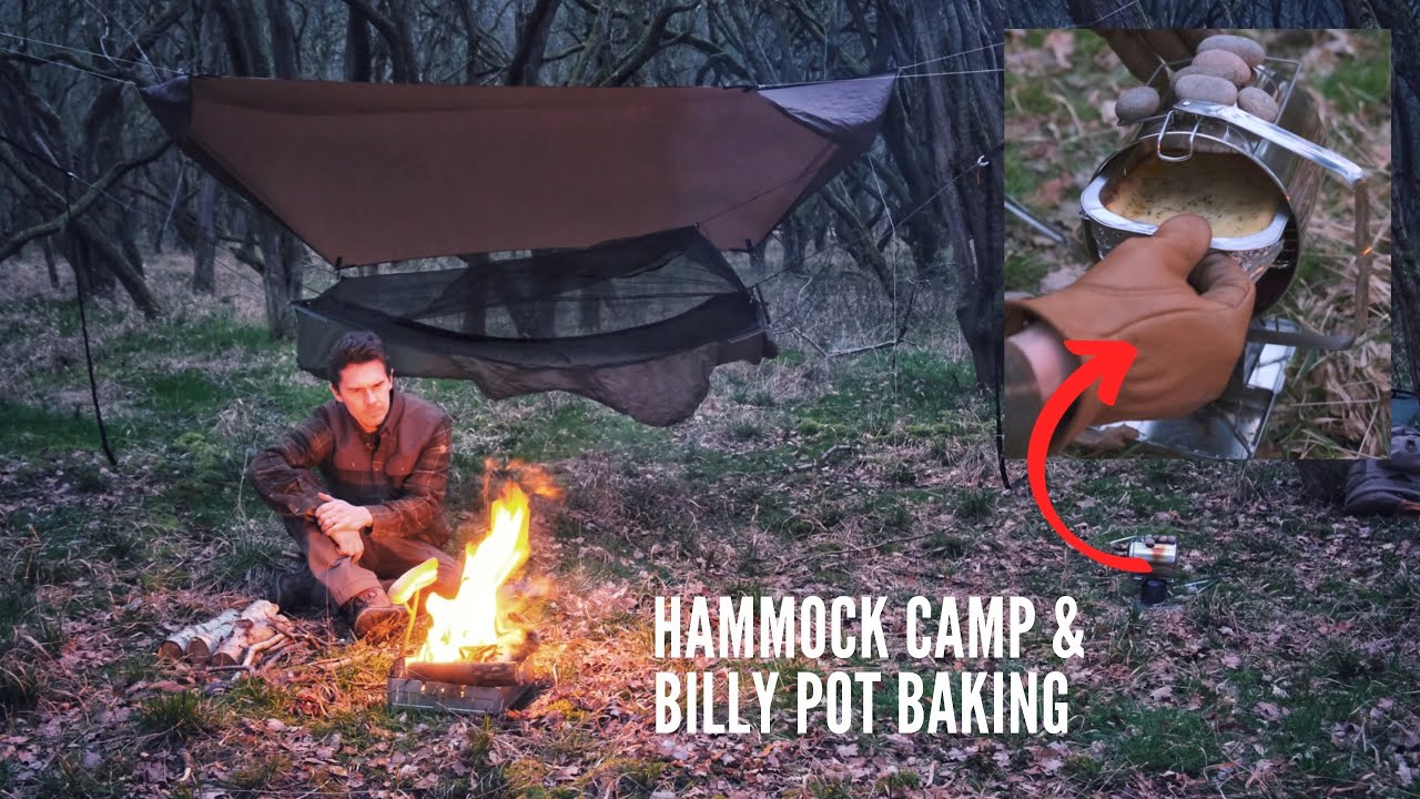 Early Spring Hammock Camp | Billy Pot Oven with the Firebox Nano and ...