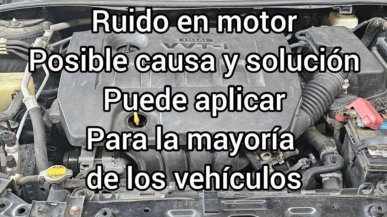 Ruido Del Motor Del Toyota Corolla, Posible Causa Y Solución - YouTube