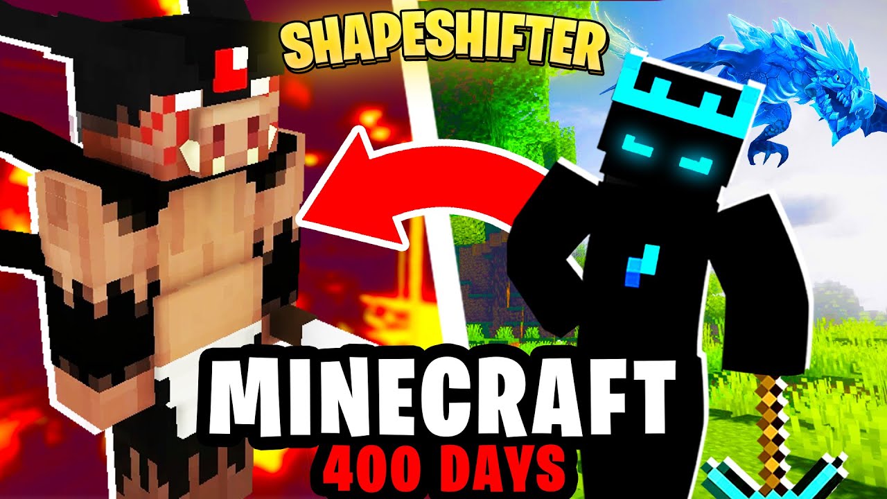 I Survived Minecraft 400 Days as a SHAPESHIFTER in Hindi! - YouTube