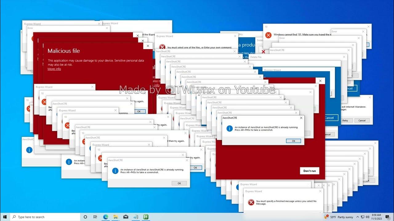 Windows 10 Crazy Error - YouTube