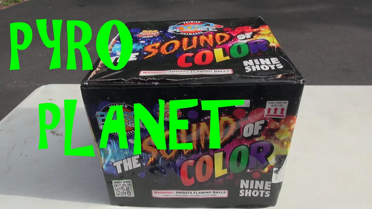 Pyro Planet - Sound of Color 500G 1.4G Cake - BANGIN' - YouTube