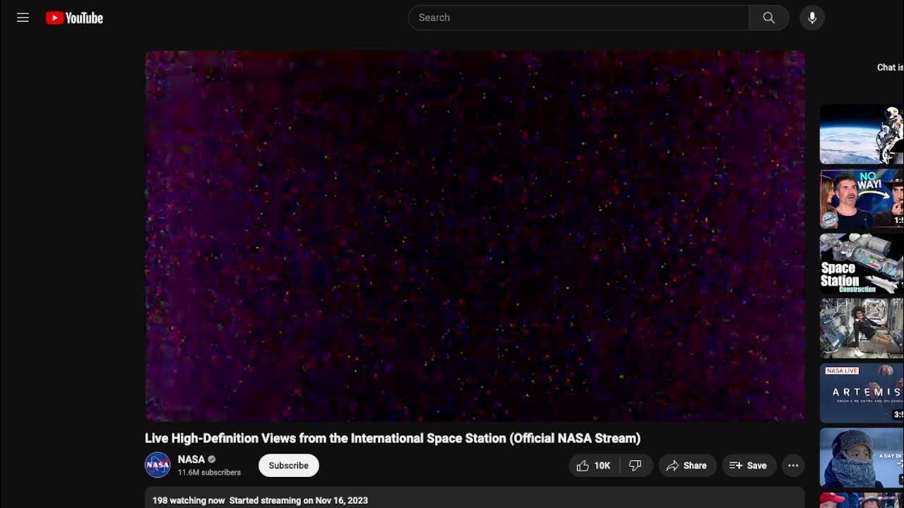 LIVE: 24/7 Earth Cam - Live Views of Earth from Outer Space - NASA ISS Webcam Stream - YouTube
