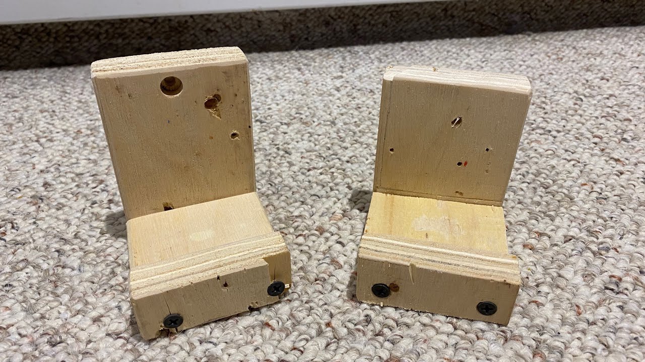 Building Cheap Phone Holders out of Scrap Wood - YouTube