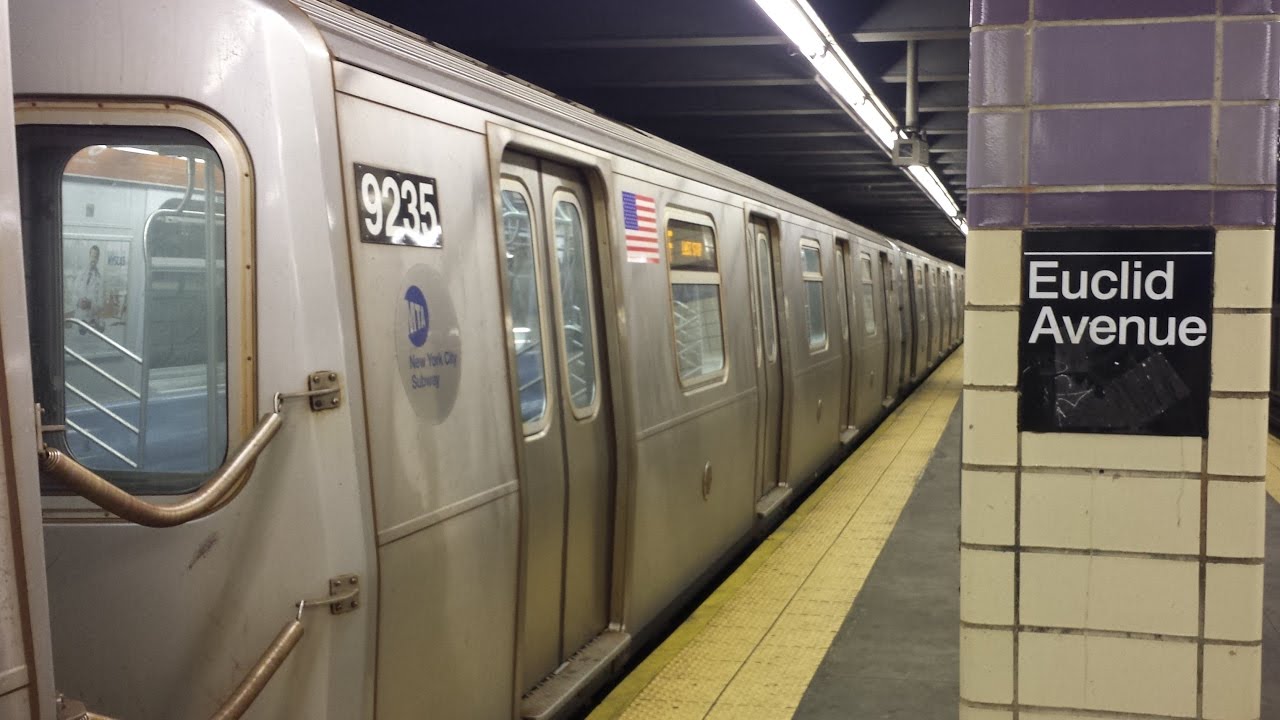 IND Fulton Street Line: R160 (F) Train Ends & Begins @ Euclid Avenue ...