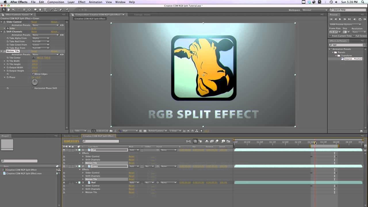 RGB Split Effect in After Effects - YouTube