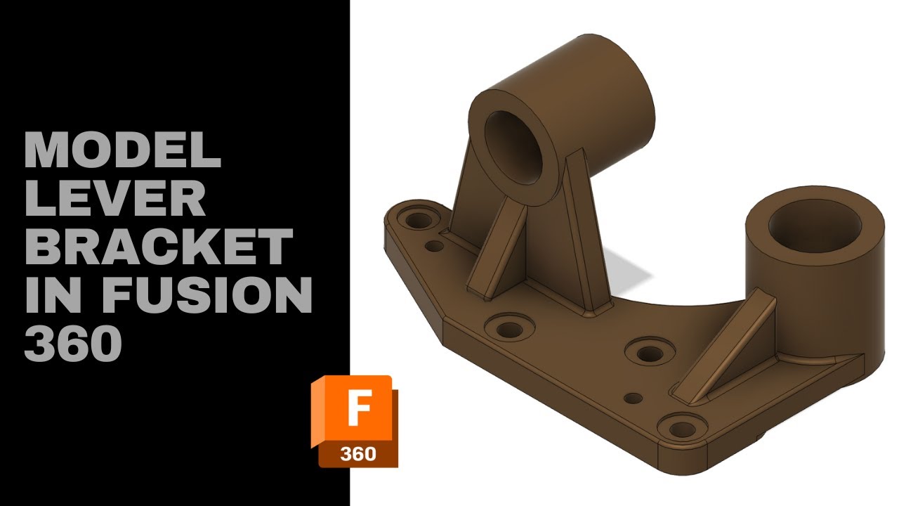How to Design a Lever Bracket in Fusion 360 | Beginner Tutorial | 3Gen ...