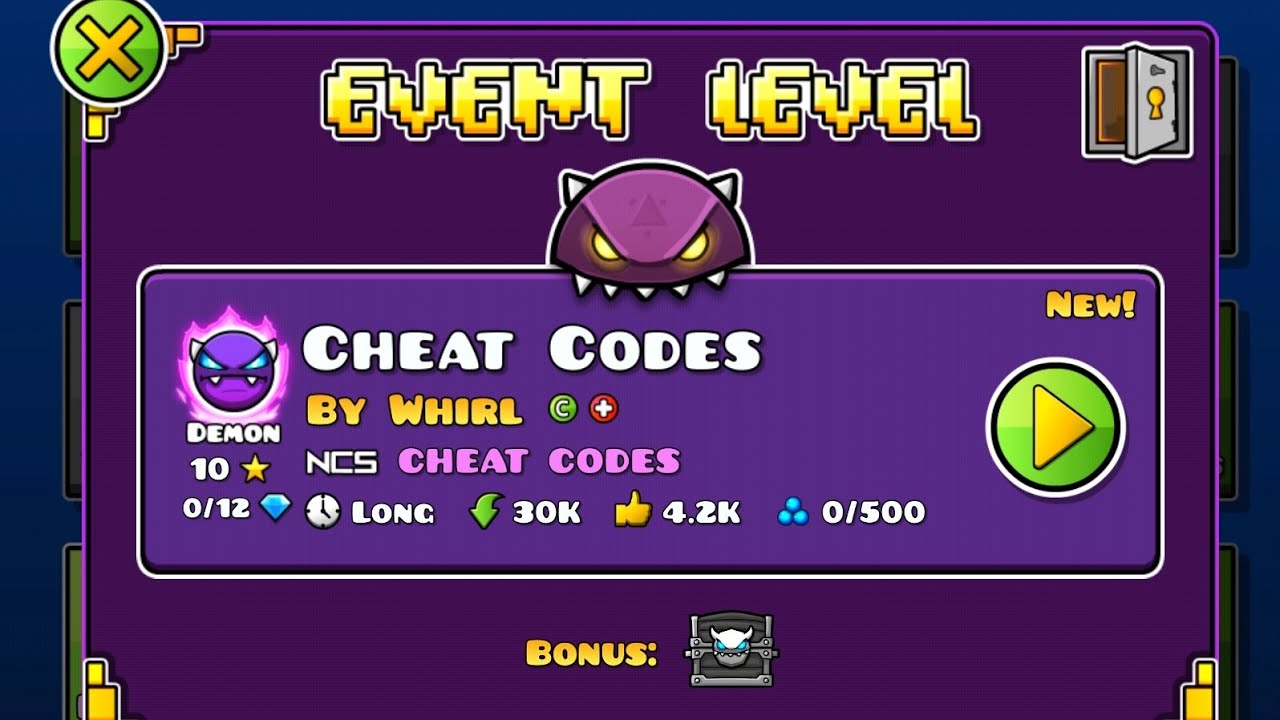 [EVENT 6] "Cheat Codes" 100% | Geometry Dash 2.2 - YouTube