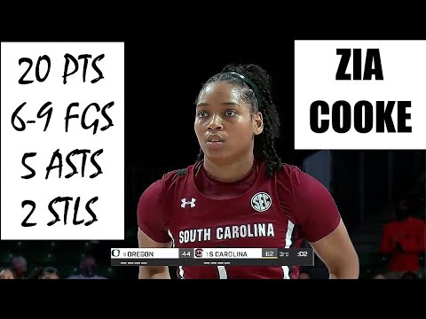Zia Cooke Leads #1 South Carolina Gamecocks Over #9 Oregon Ducks: 20 Points, 5 Assists, & 2 Steals!