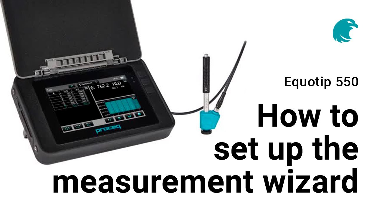 How to set up the measurement wizard I Equotip 550 - YouTube