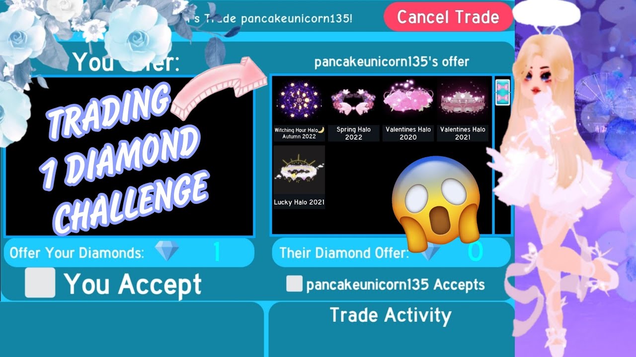 TRADING 1 DIAMOND 💎 IN ROYALE HIGH!!! #roblox#royalehigh - YouTube