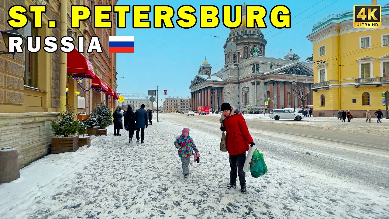 🇷🇺 St. Petersburg Russia 4K Walk | Winter Day City Tour ️ - YouTube