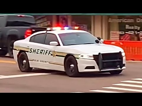 Davenport Police on Traffic stop and PCSO Charger responding Code 3 ...